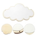 Guangmc Cloud Shaped Wall Mirror with Wood Frame for Home Decor ...