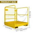 "Kojem 36"" x 36"" Foldable Forklift Safety Cage, Tractor Attachments ...