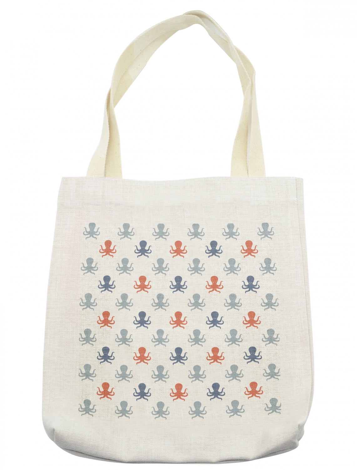 Octopus Tote Bag, Ocean Animal Tentacles Silhouettes Sea Life ...