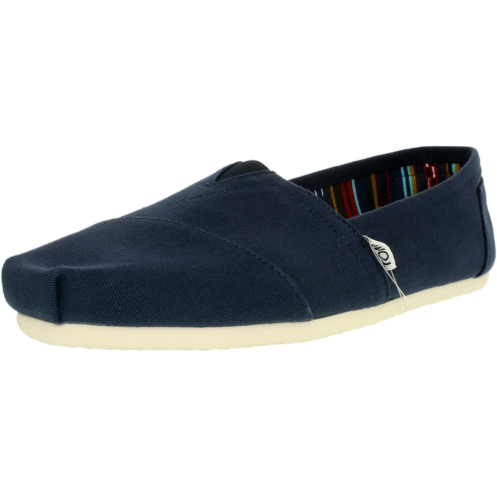 Click here for Toms Mens Alpargata Canvas Navy Ankle-High Flat Sh... prices