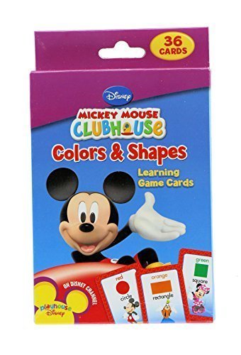 Disney Mickey Mouse Colors & Shapes Learning Game Flash Cards | Walmart ...