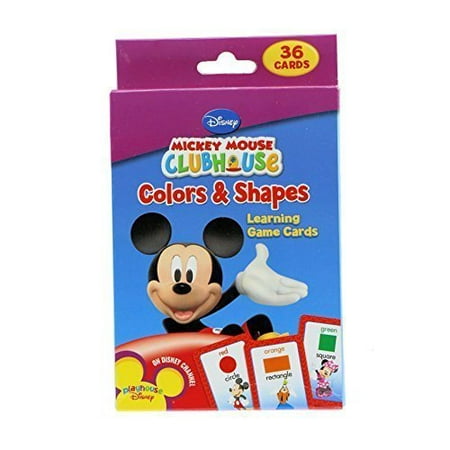 Disney Mickey Mouse Colors & Shapes Learning Game Flash Cards | Walmart ...