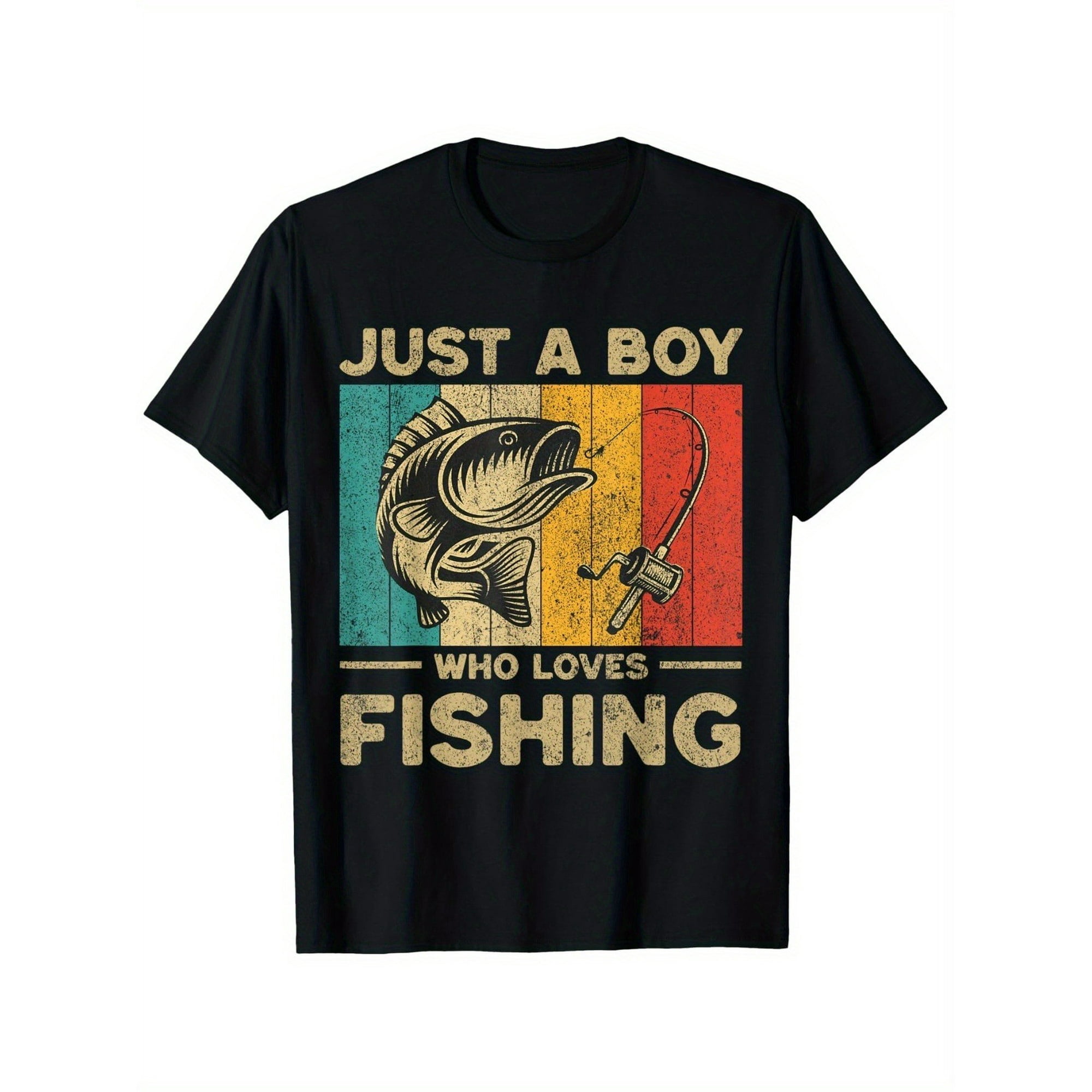 Click here for Generic Boys Vintage Fishing Graphic T-Shirt - Jus... prices