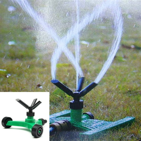 360° Fully Circle Rotating 3 Arm Water Sprinkler Patio Lawn Circular ...