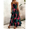 Abstract Geometric Pattern 3D All-Over Print Womens V-Neck Cami Maxi ...