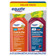 Equate Non-Drowsy Daytime and Nighttime Cold & Flu Multi-Symptom Relief ...