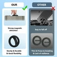 Magnetic Silicone Ring Grip Phone Holder, Rotating Finger Loop Ring ...