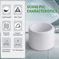 Pack of 24 Practical PVC Pipe Covers Multiple Sizes Accessory for ...