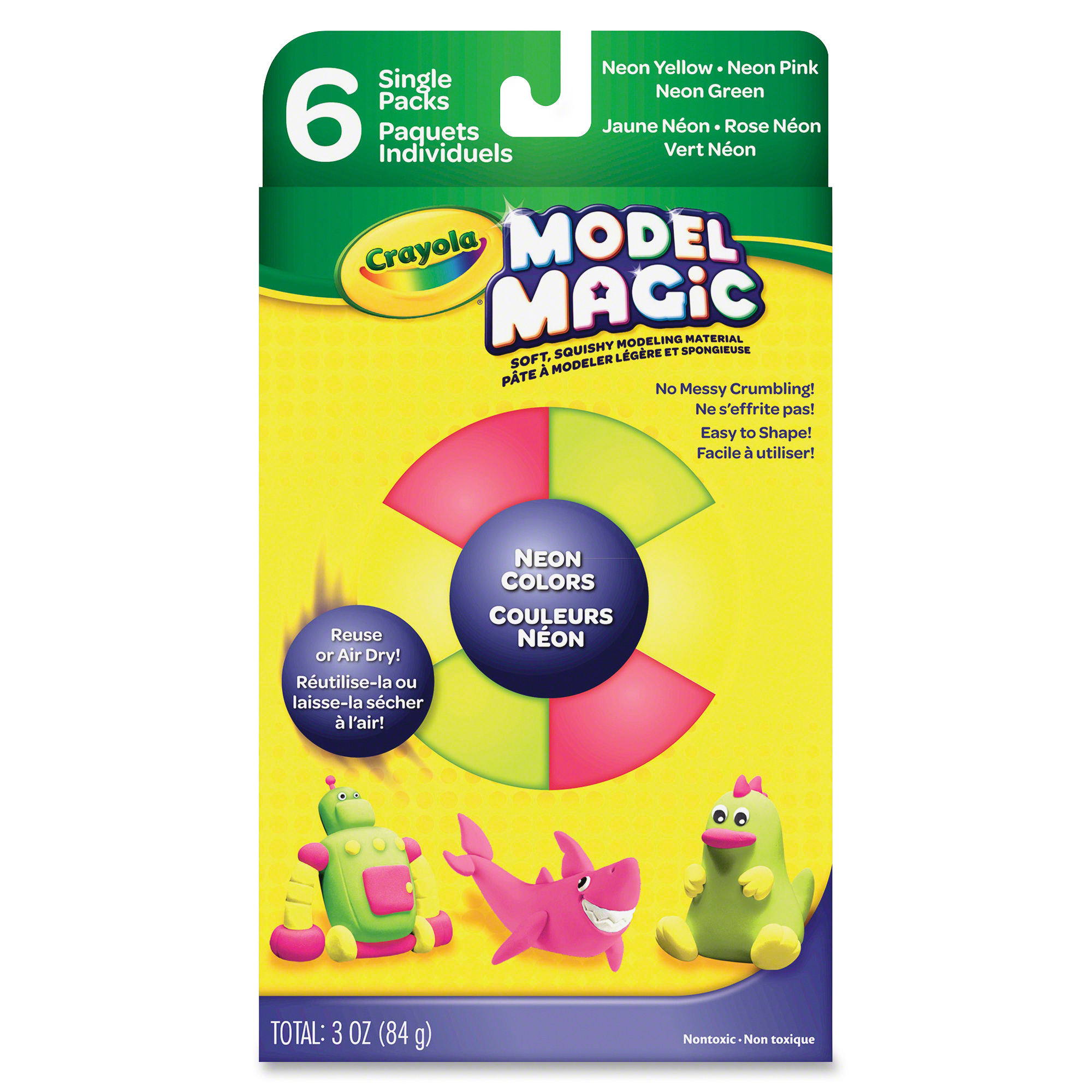Crayola Model Magic .5Oz 6/Pkg-Neon | Walmart Canada