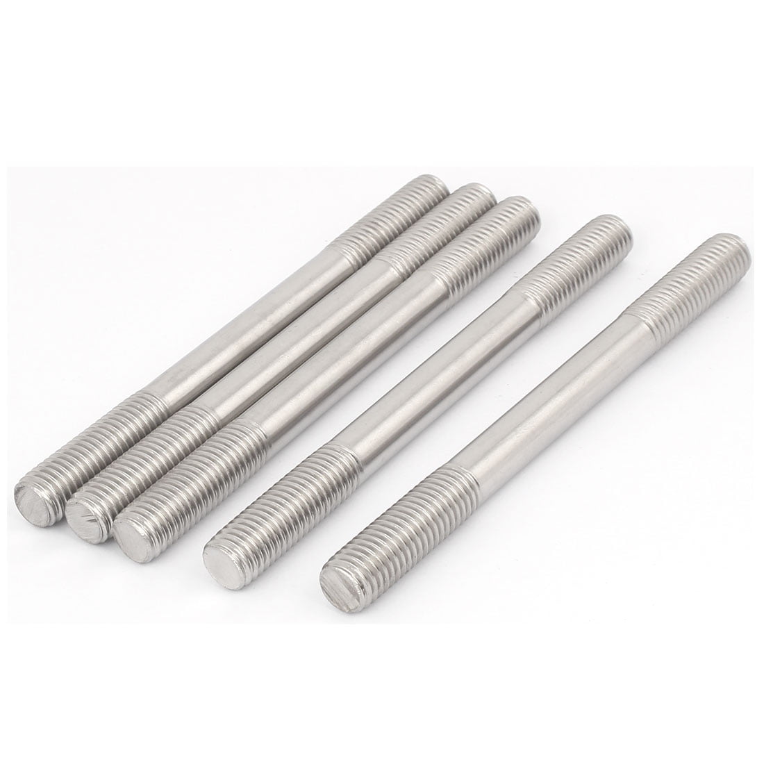 M14 x 160mm 304 Stainless Steel Double End Thread Stud Screw Bolt 5pcs ...