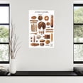 Different Types of French Bread Kitchen Poster Food (3) Canvas Painting ...