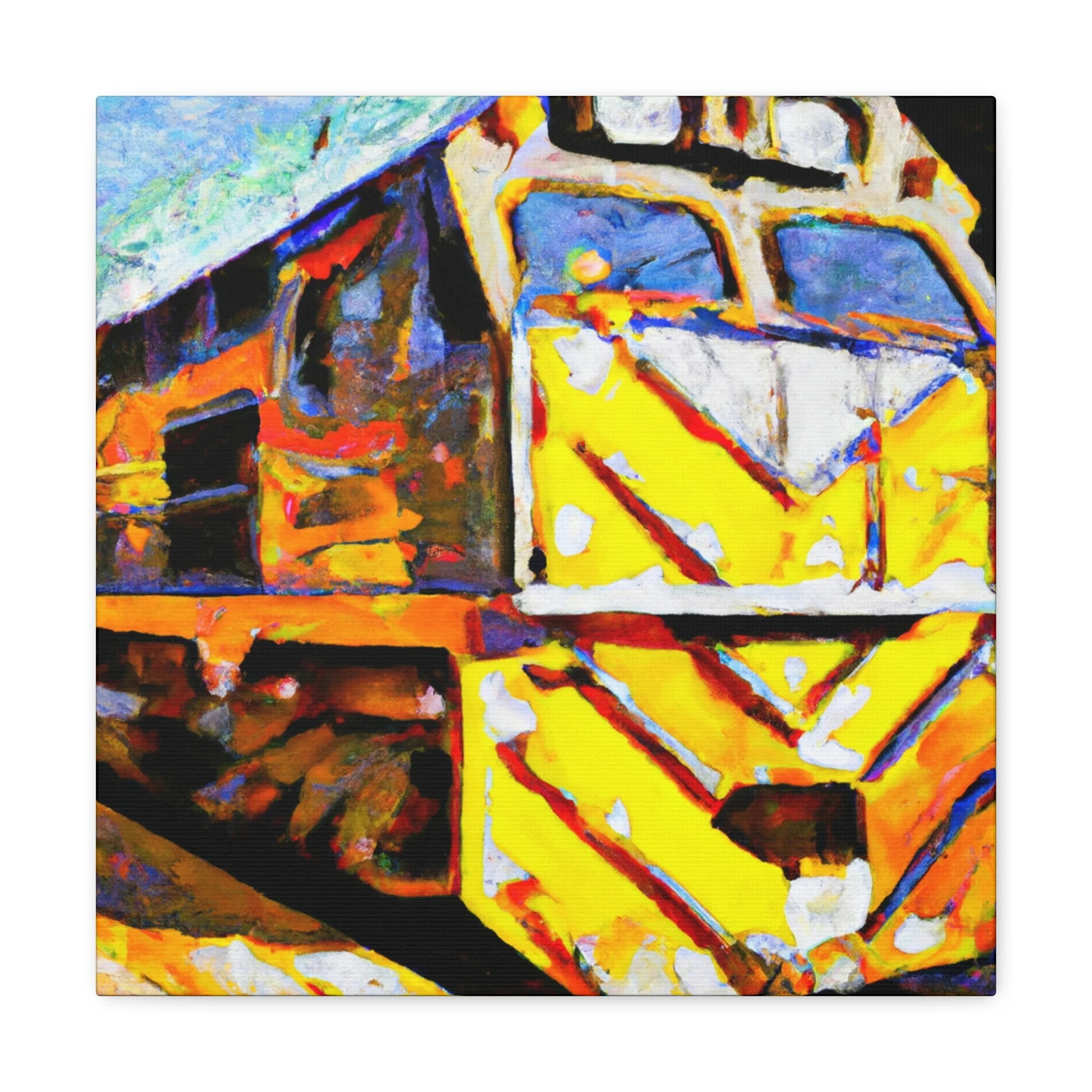 Trains Chug Chugging - Canvas - Walmart.com