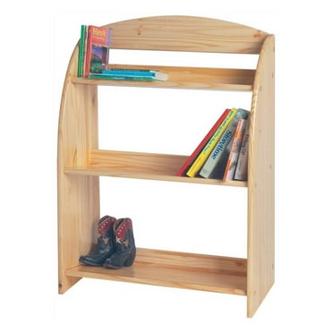 Sloped Shelf Welded Bookcase in Burgundy - Walmart.com