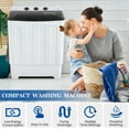 Qhomic 30lbs Portable Washer & Dryer Combo, Twin Tub, Semi-Automatic ...