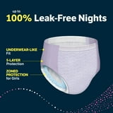 Goodnites Girls' Nighttime Bedwetting Underwear, Size XXL (120-165 lbs ...