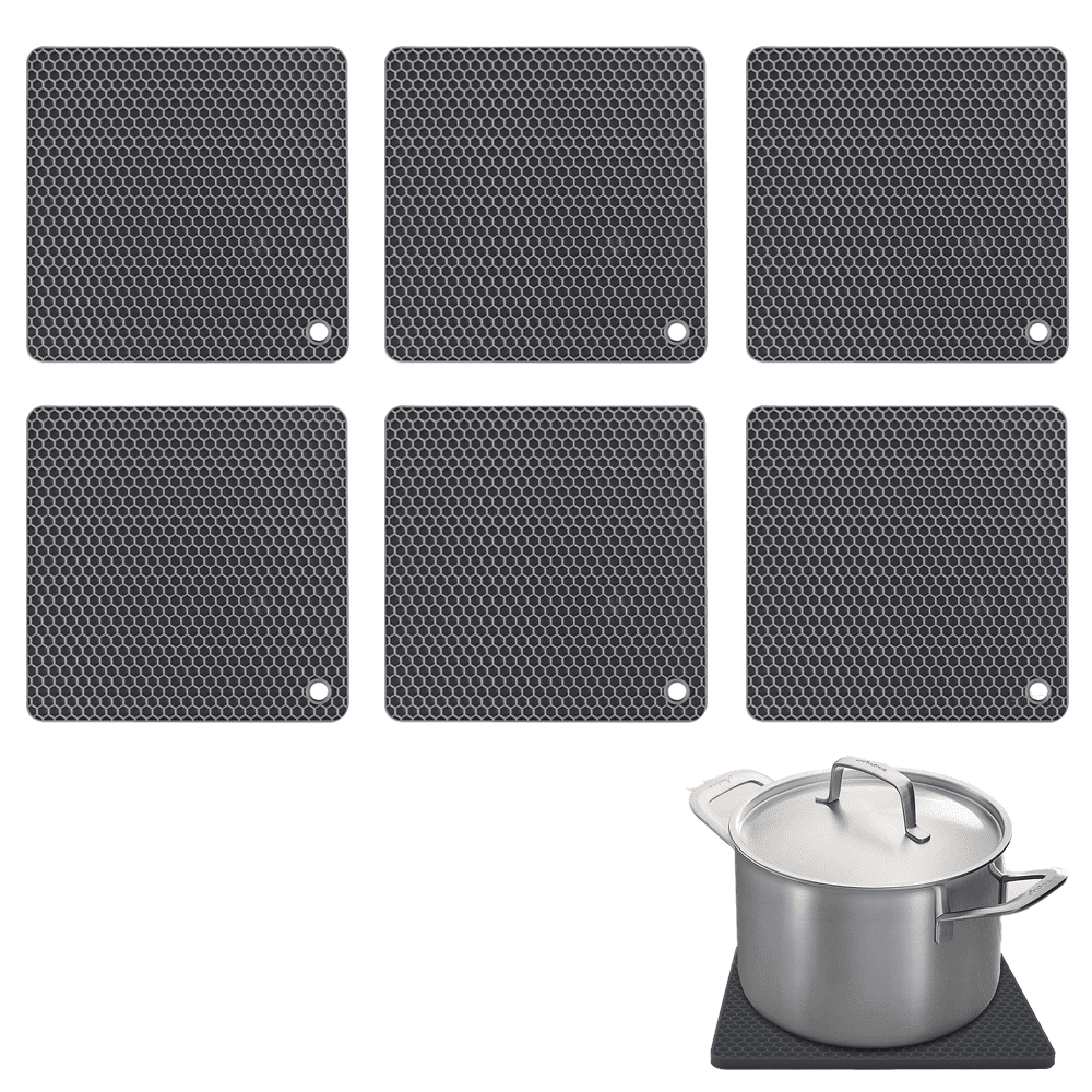 Click here for Reiche 6 Pack Silicone Trivets For Hot Pots And Pa... prices