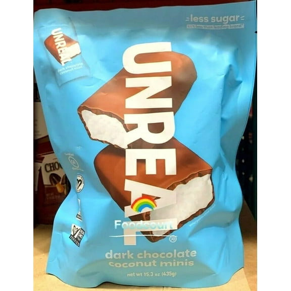 UNREAL Dark Chocolate Coconut Bars | 3g Sugar | Certified Vegan, Gluten ...