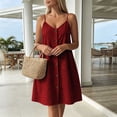 BaoFuBaoMei Gingham Dresses for Women Plus Size Button up Adjustable ...