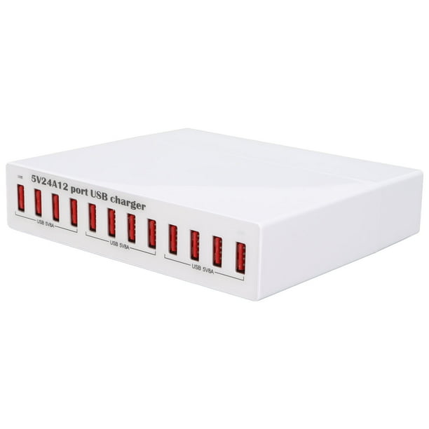 USB Charging Station 12 Port Intelligent Shunt LED Indicator Light ...