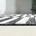 JONATHAN Y SMB133F-5 Sukie Modern Offset Stripe Black/Ivory 5 ft. x 8 ...