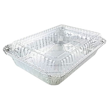 Handi-Foil of America 9" Round Foil Take-Out Pan w/Clear Dome Lid 100 ...