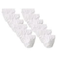 Ny Lingerie Womens 12 Pack White Cotton Hi Cut Brief Panty
