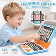 Adofi Learning Toys for Toddlers 1 3, Interactive Educational Laptop ...