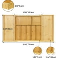 Extra Large Kitchen Drawer Organizer, Expandable Bamboo Drawer Holder ...