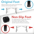 Lift Your Table Adjustable Risers, Set of 4, Sturdy, Black, Counter ...