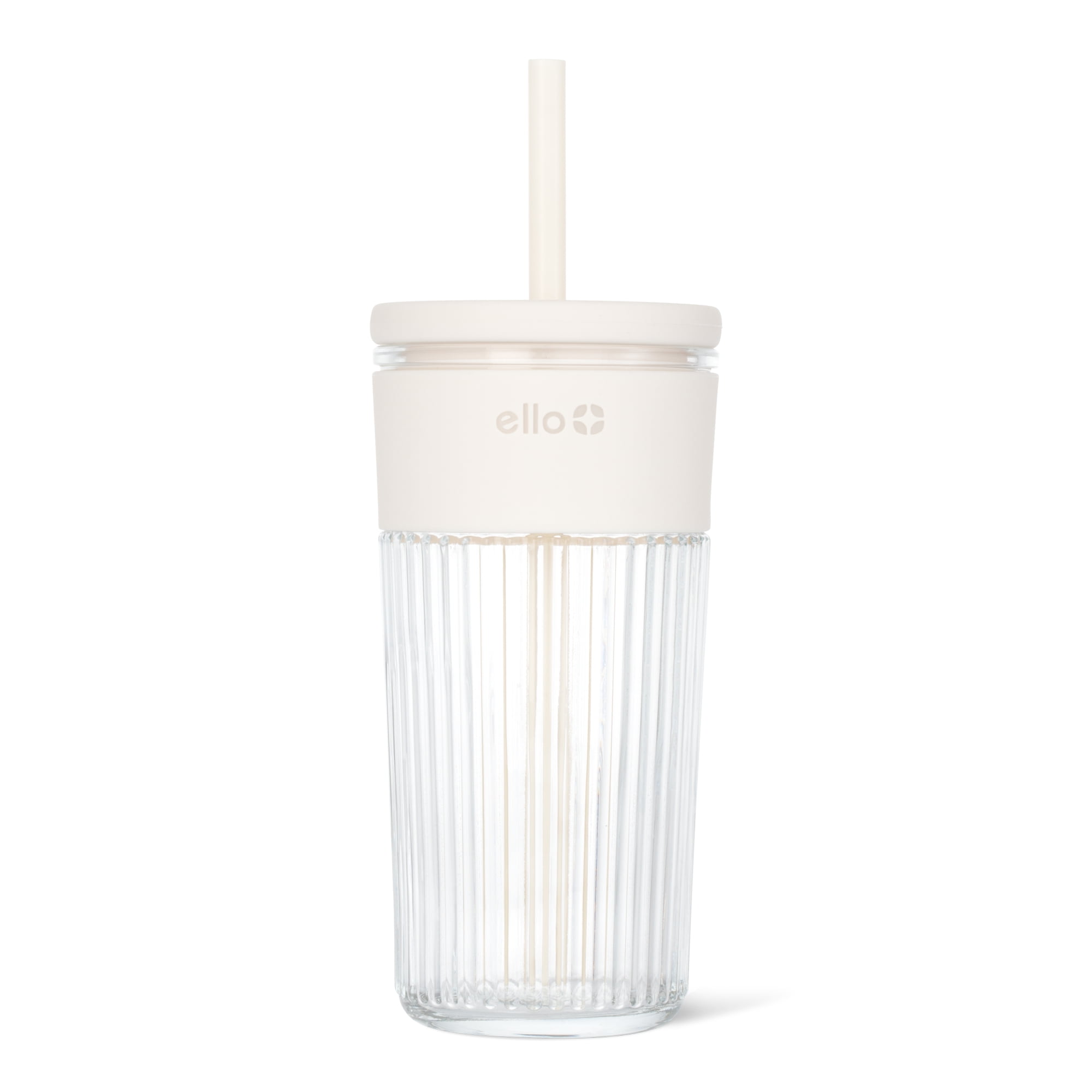 Click here for Ello Ava 18oz Glass Tumbler - Cream prices