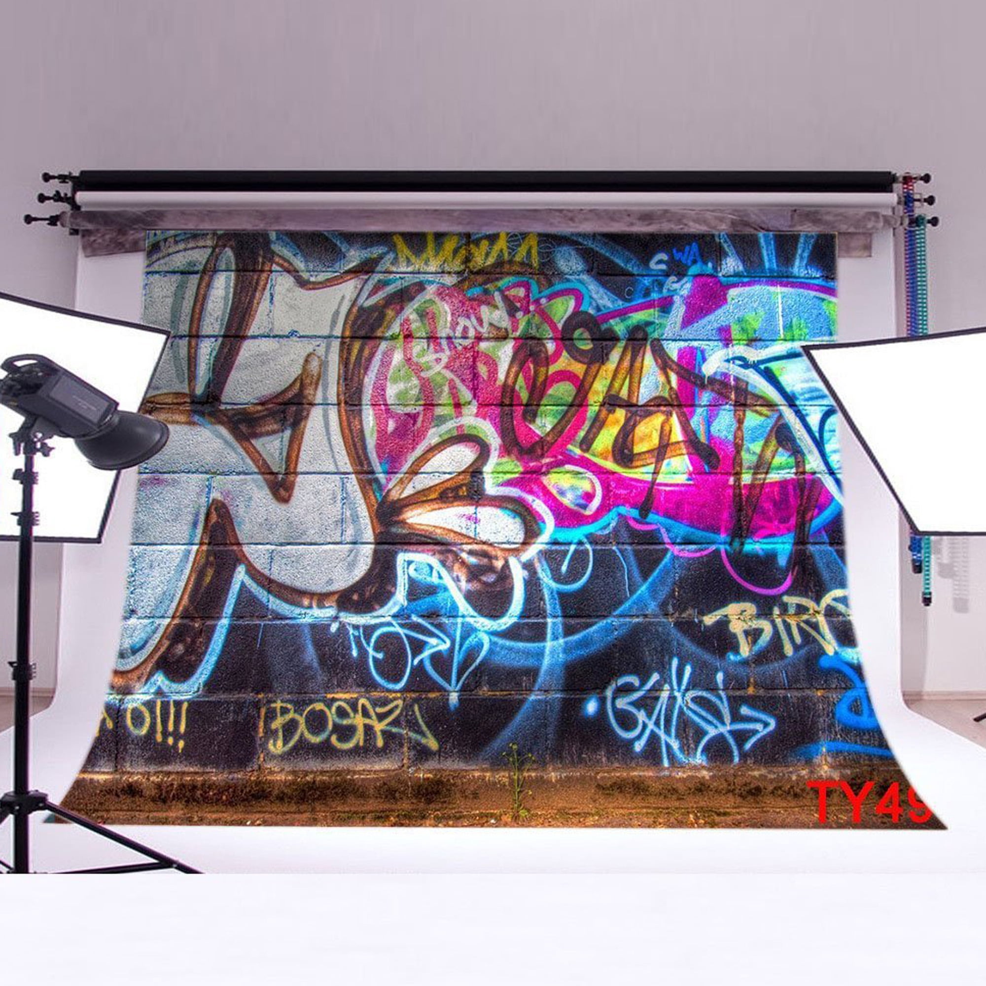 LELINTA 5x7FT/3x5FT Studio Photo Video Background, Retro Studio Photo ...