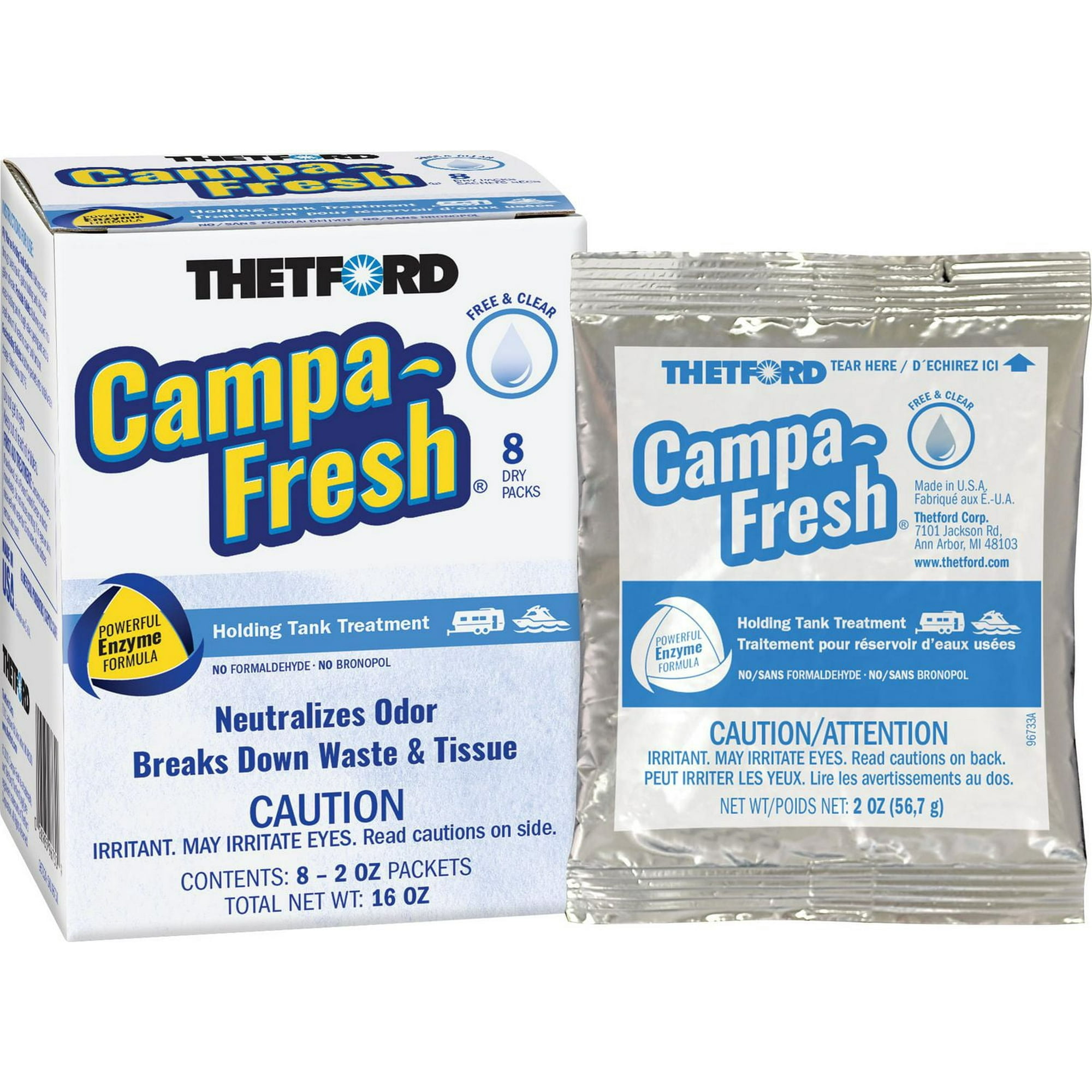 Click here for Thetford Campa-Fresh Free And Clear 8-Pack Dry Hol... prices