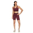 Reebok Womens Flex High Rise Compression Shorts With Pockets 7