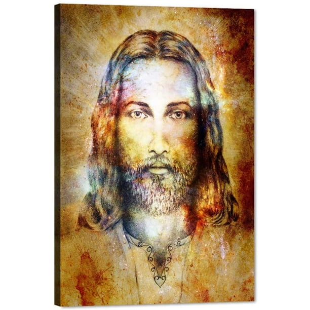 Jesus Picture Framed Wall Decor Jesus Portrait Wall Art for Bedroom ...