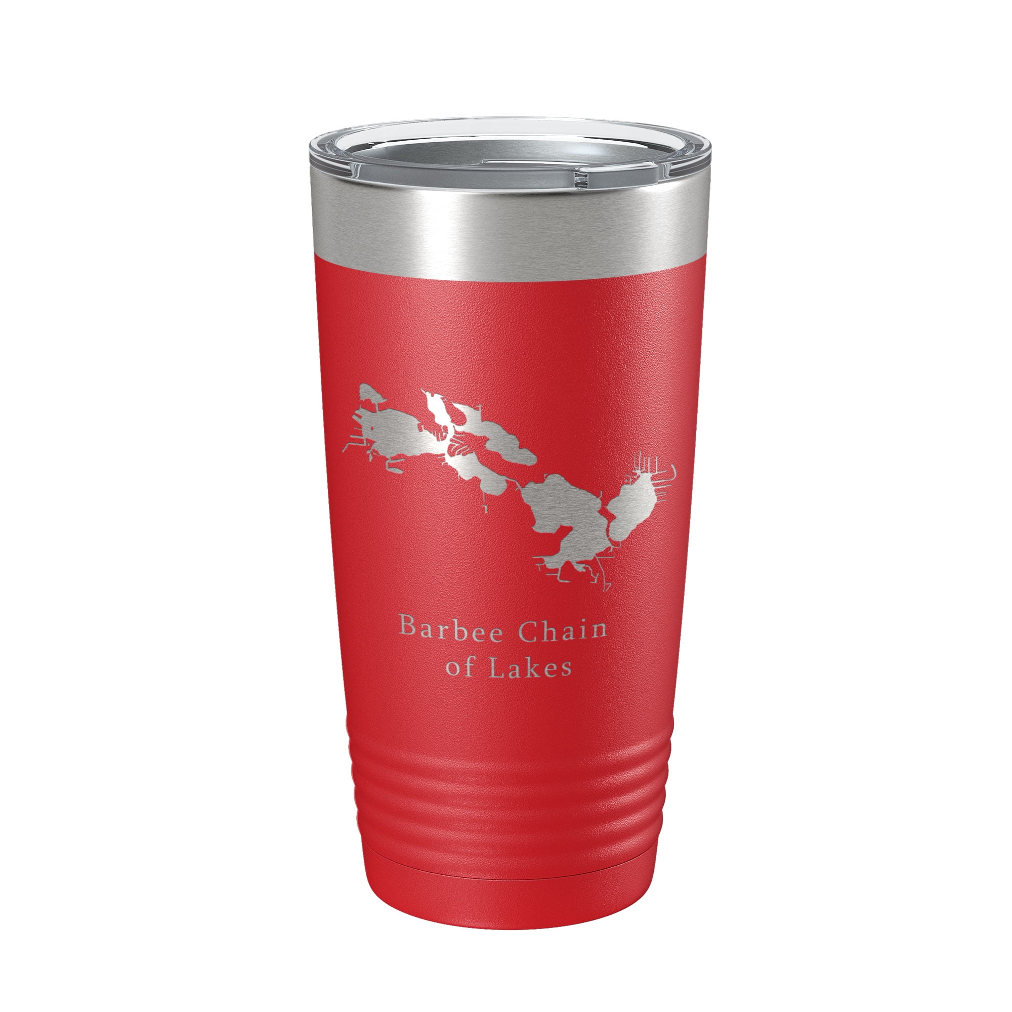 Barbee Chain of Lakes Map Tumbler Travel Mug Insulated Laser Engraved ...