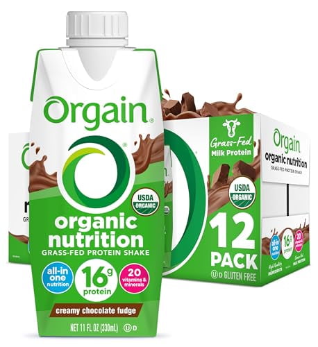 Orgain Organic Nutritional Protein Shake, Creamy Chocolate Fudge - 16g ...