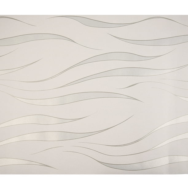 10M Home Improvement High-End Luxury 3D Wave Flocking Wallpaper Rolls ...