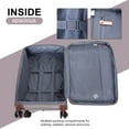 Travelhouse 4 Piece Luggage Set Softside Expandable Lightweight ...