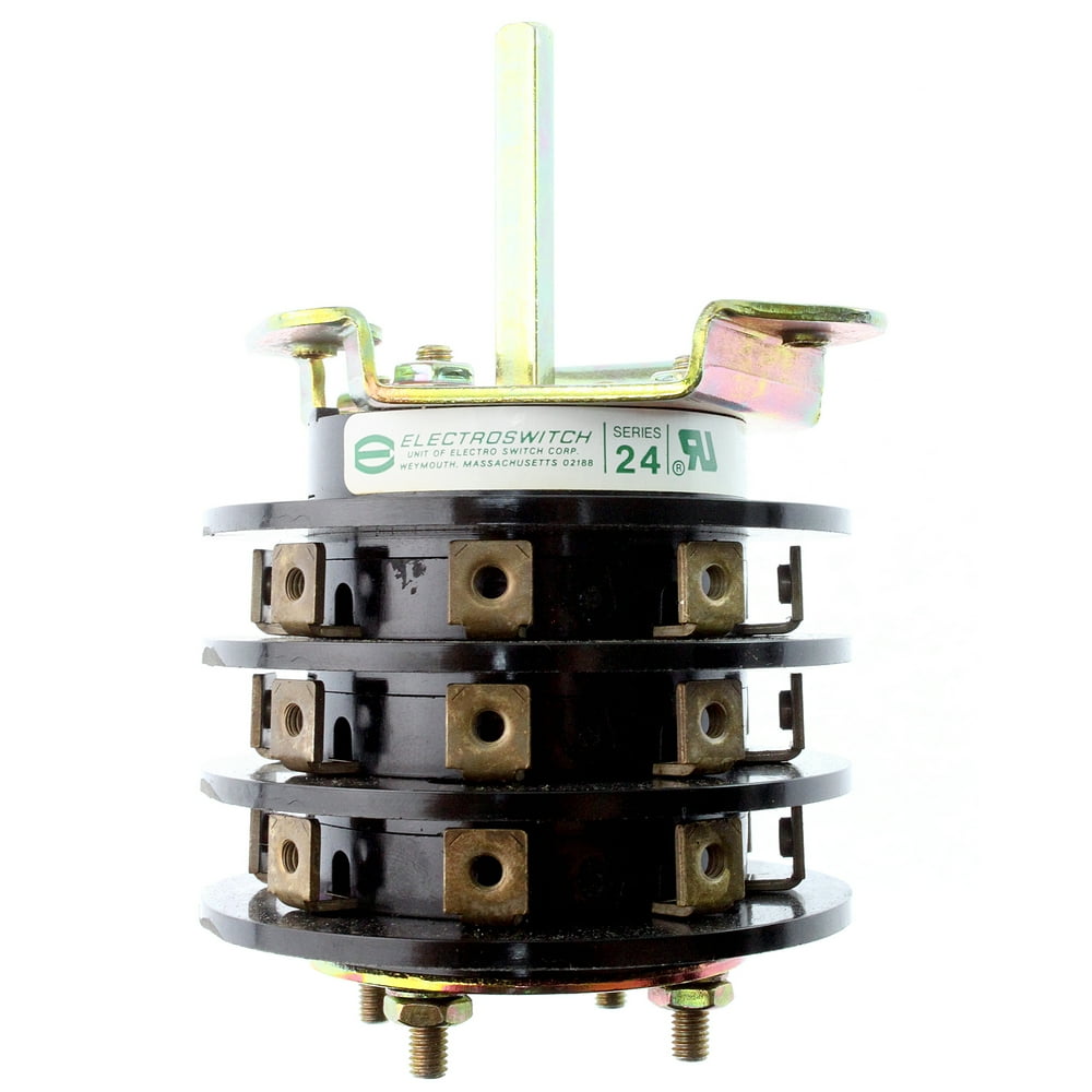 Electroswitch 24203C-S Series 24 Rotary Switch, 2HP 240/480V, 2-20A 30 ...