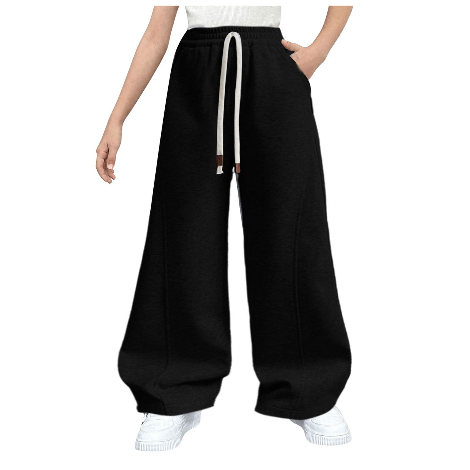 Click here for Splozh Girls Pants Girls Straight Sweatpants Seam... prices