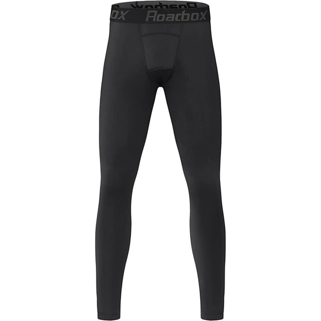 Roadbox Boys' Compression Pants - Youth Kids Running Leggings Sports ...