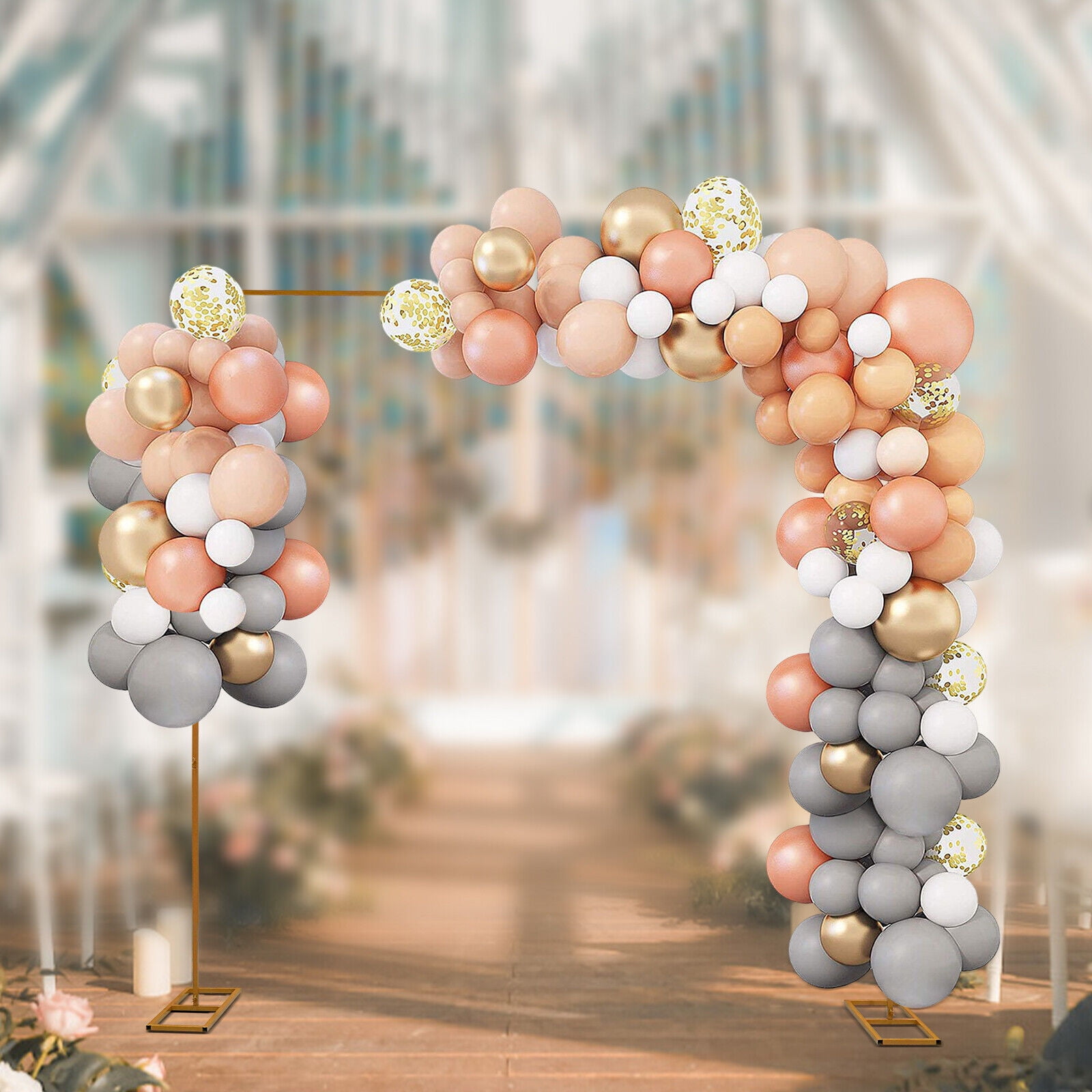 Mkyiongou Outdoor Garden Square Wedding Arch Stand Flower Balloon ...