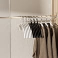 Coat Hanger Non-Slip, Closet Space Saver Hanger with Stainless Steel ...