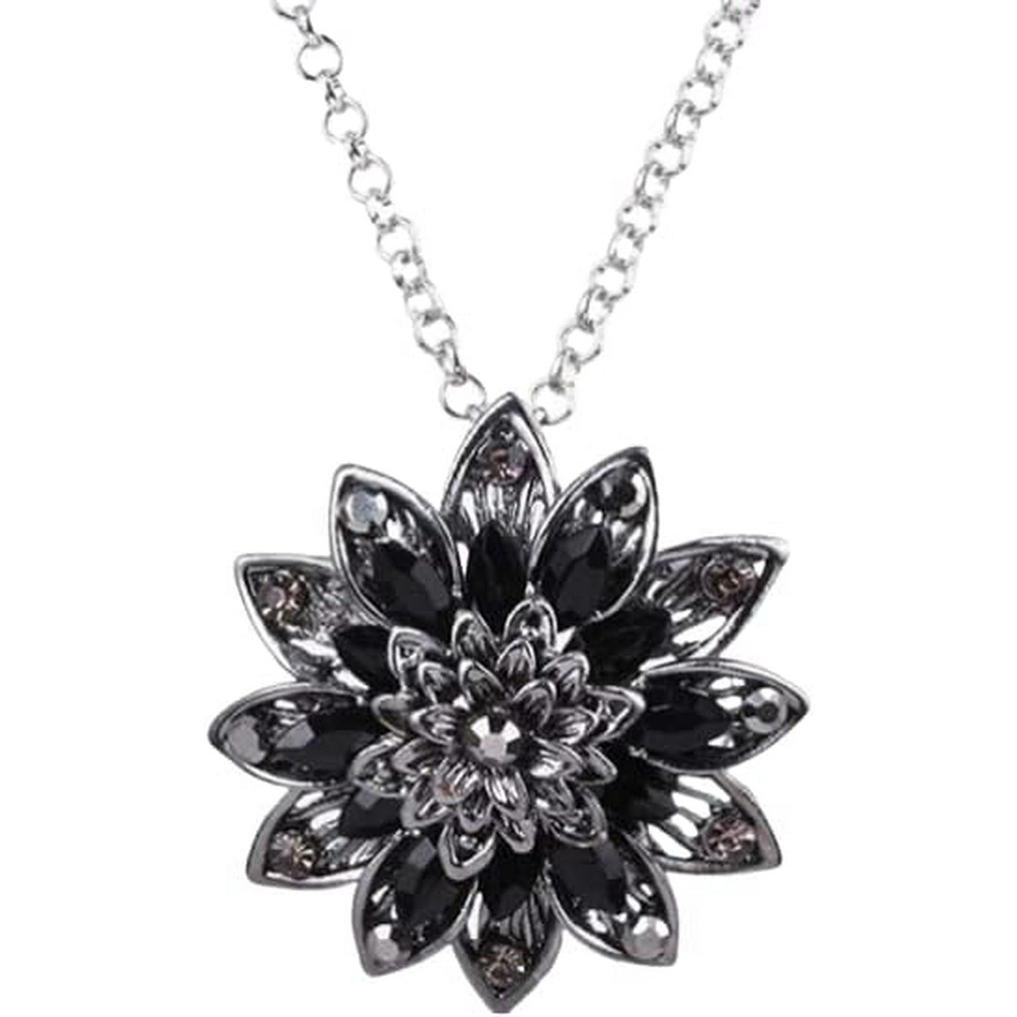 Click here for Gfdyree Spidergirl Black Dahlia Crystal Pendant Ne... prices