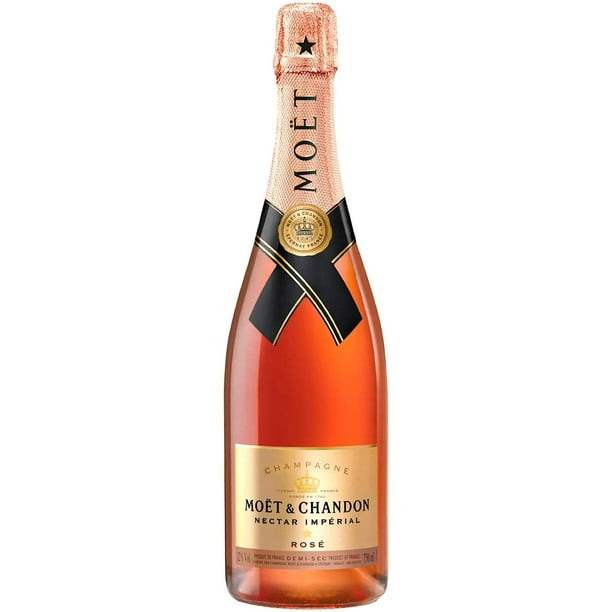 Champagne Moet Chandon Nectar Imperial Rose Luminous 750 ml | Bodega Aurrera en línea