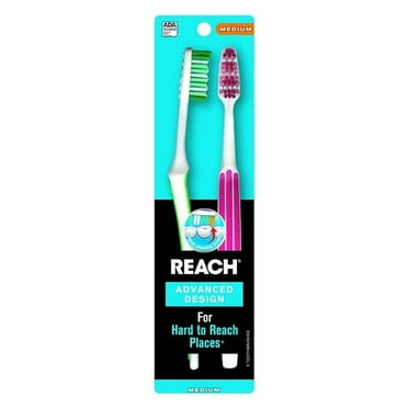 Reach Advanced Design Medium Adult Toothbrush - Walmart.com