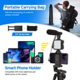 Selfie Stick Phone Tripod Vlogging Kit with Wireless Remote Microphone ...