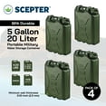 Scepter BPA-Free Durable 5 Gallon Portable Camping Water Storage Jug ...