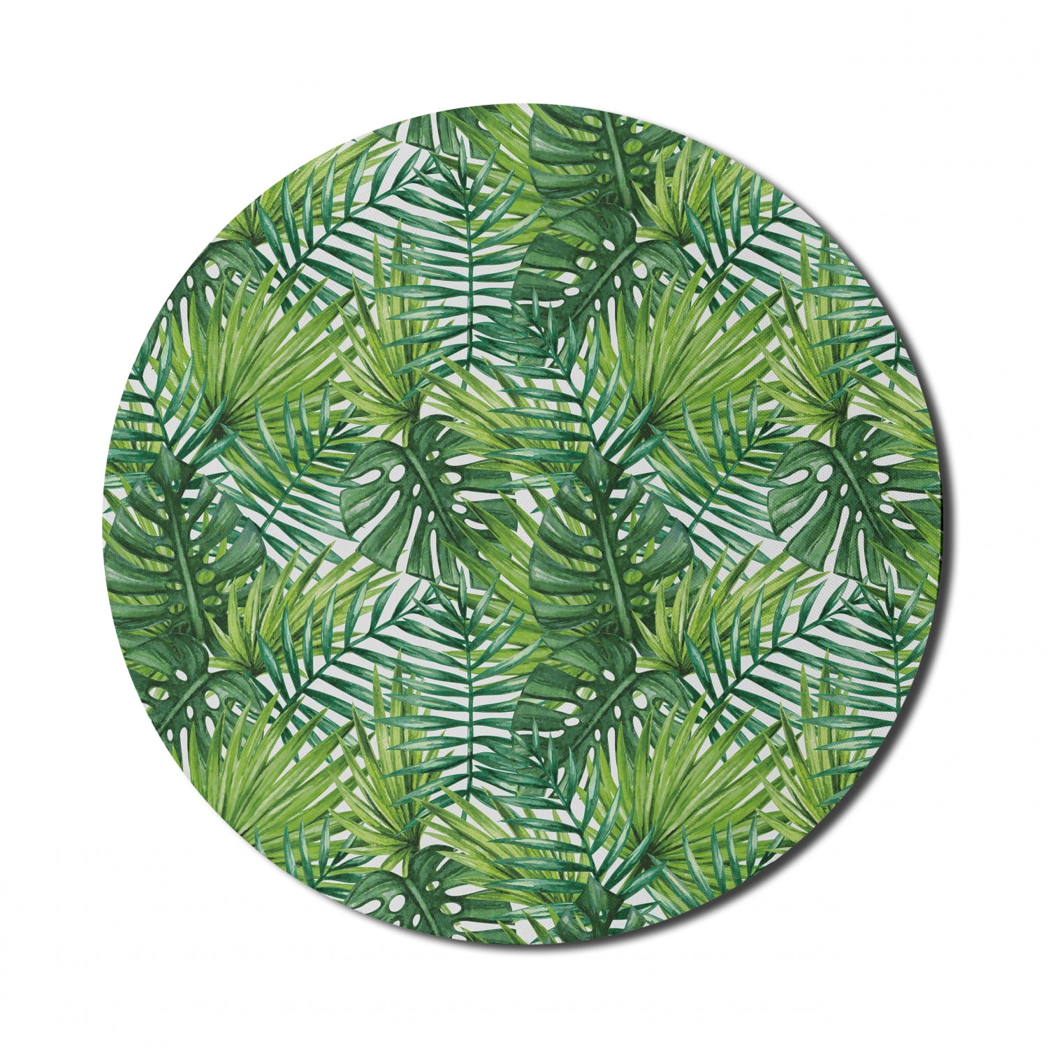 Leaf Mouse Pad for Computers, Tropical Exotic Banana Forest Palm Tree ...