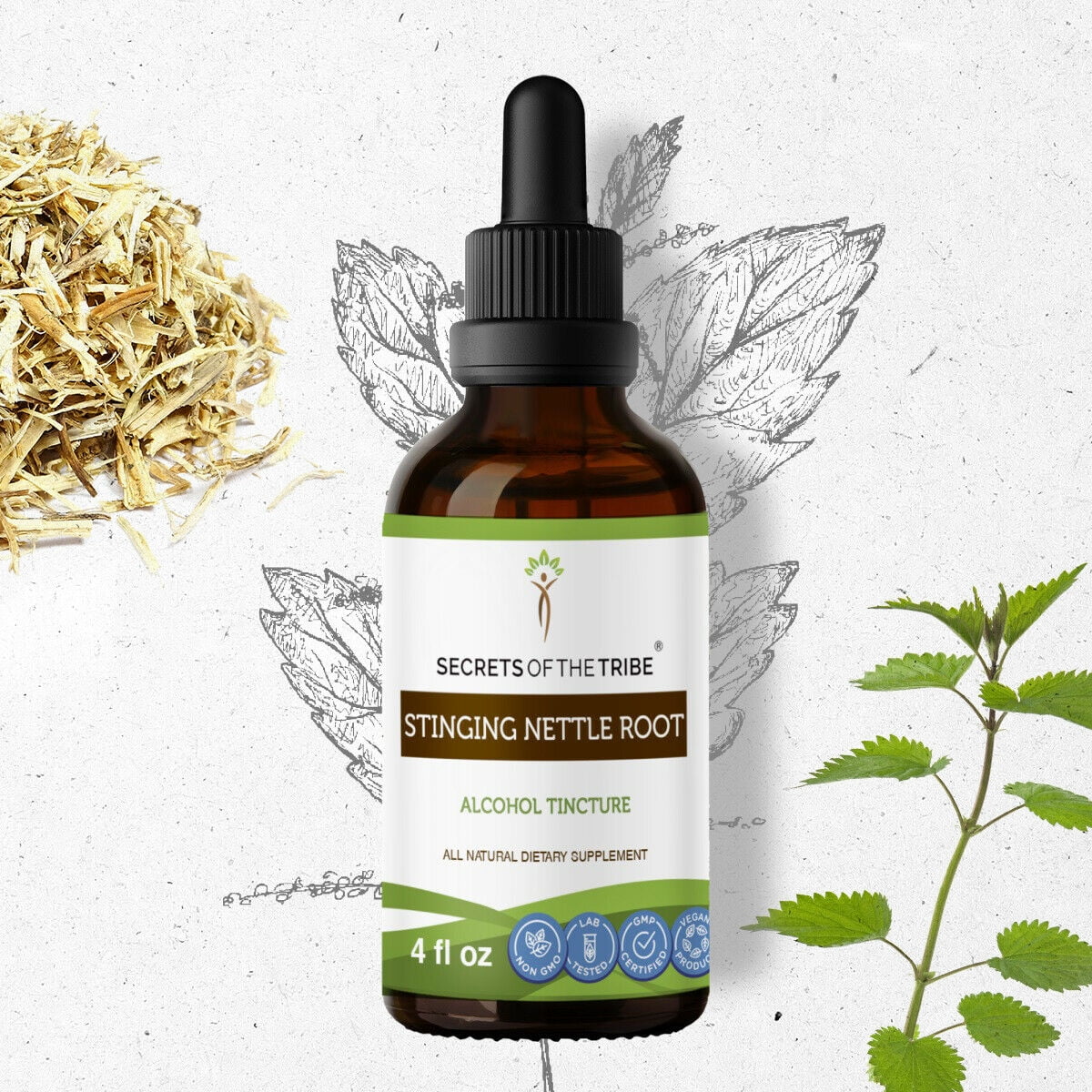 Stinging Nettle Root Tincture Alcohol Extract, Organic Stinging Nettle ...